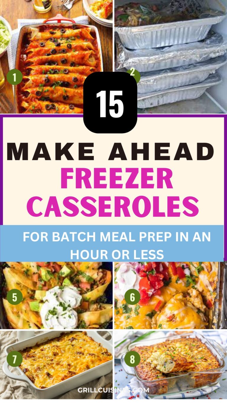 Best Make Ahead Freezer Casseroles For One Hour Meal Prep - Grill Cuisines