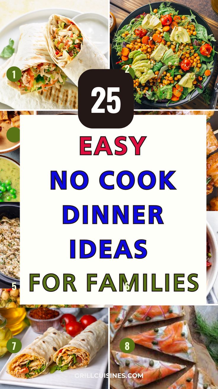 20+ Easy No Cook Dinner Ideas – Grill Cuisines