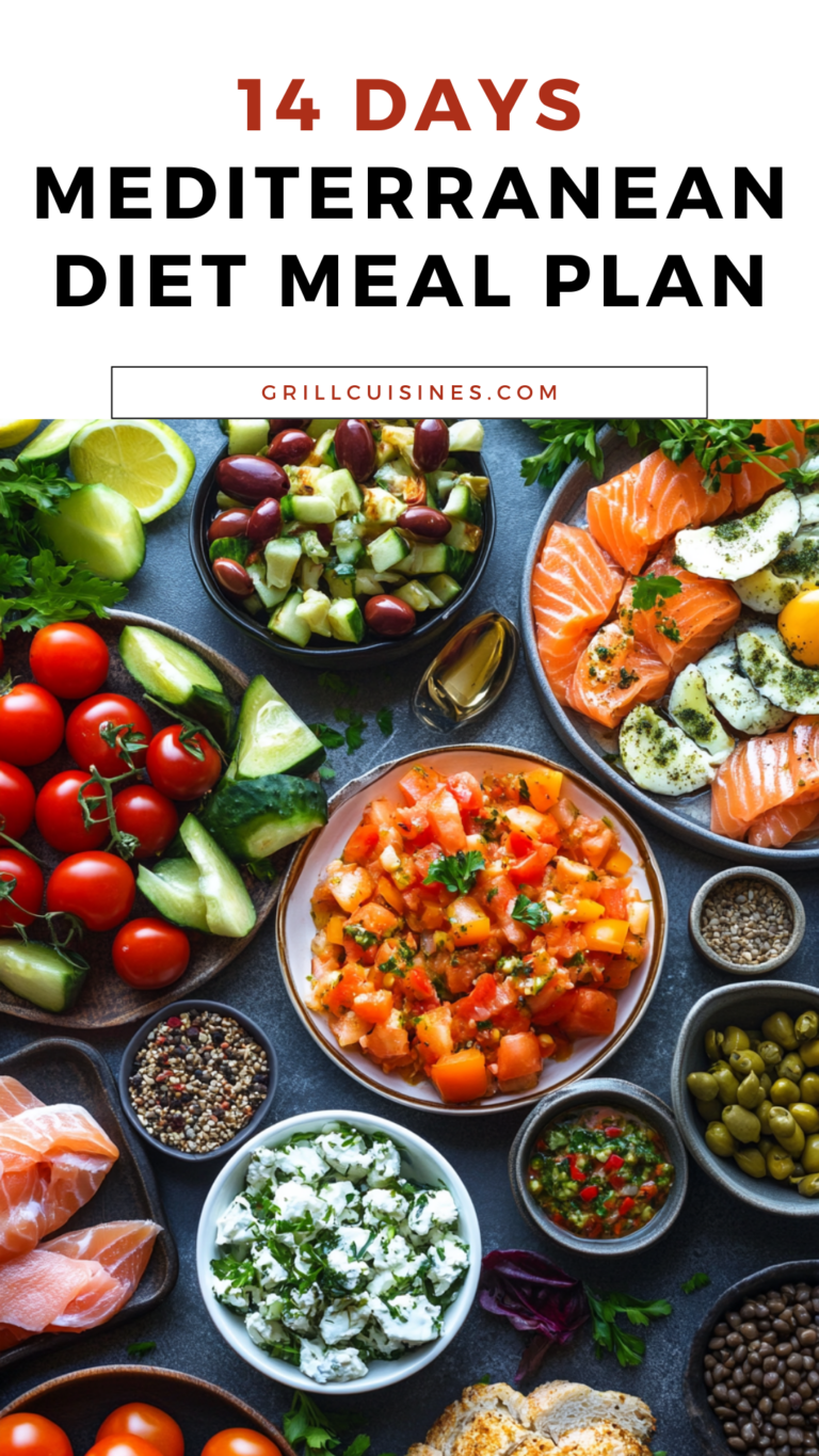 A Beginner's Guide to the 14-Day Mediterranean Diet Meal Plan - Grill ...