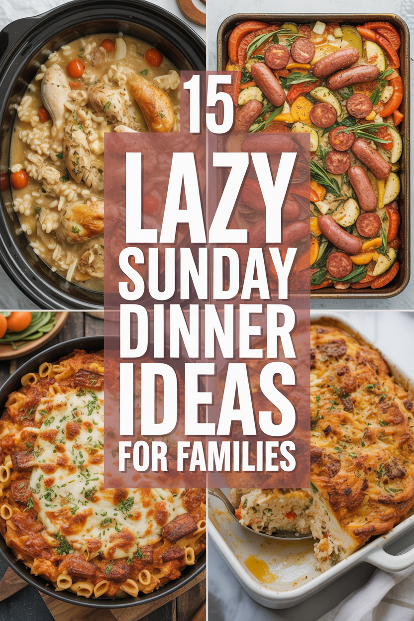 15 Lazy Sunday Dinner Ideas for Families – Grill Cuisines