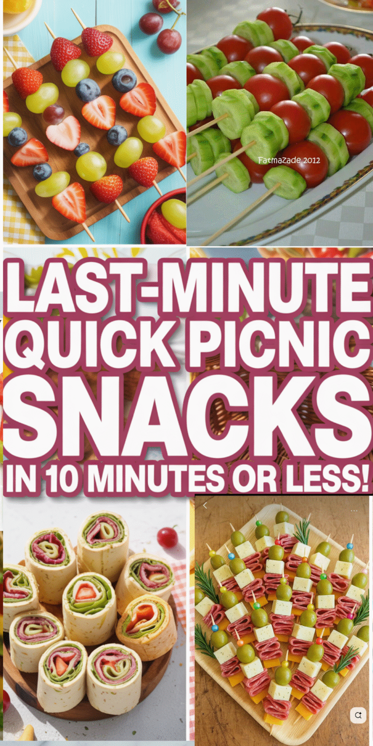 18 Last-Minute Quick Picnic Snacks You Can Whip Up in 10 Minutes or ...