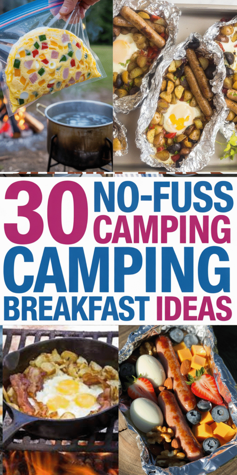 30 Easy Camping Breakfast Ideas for a Crowd (Fun campfire breakfast ...