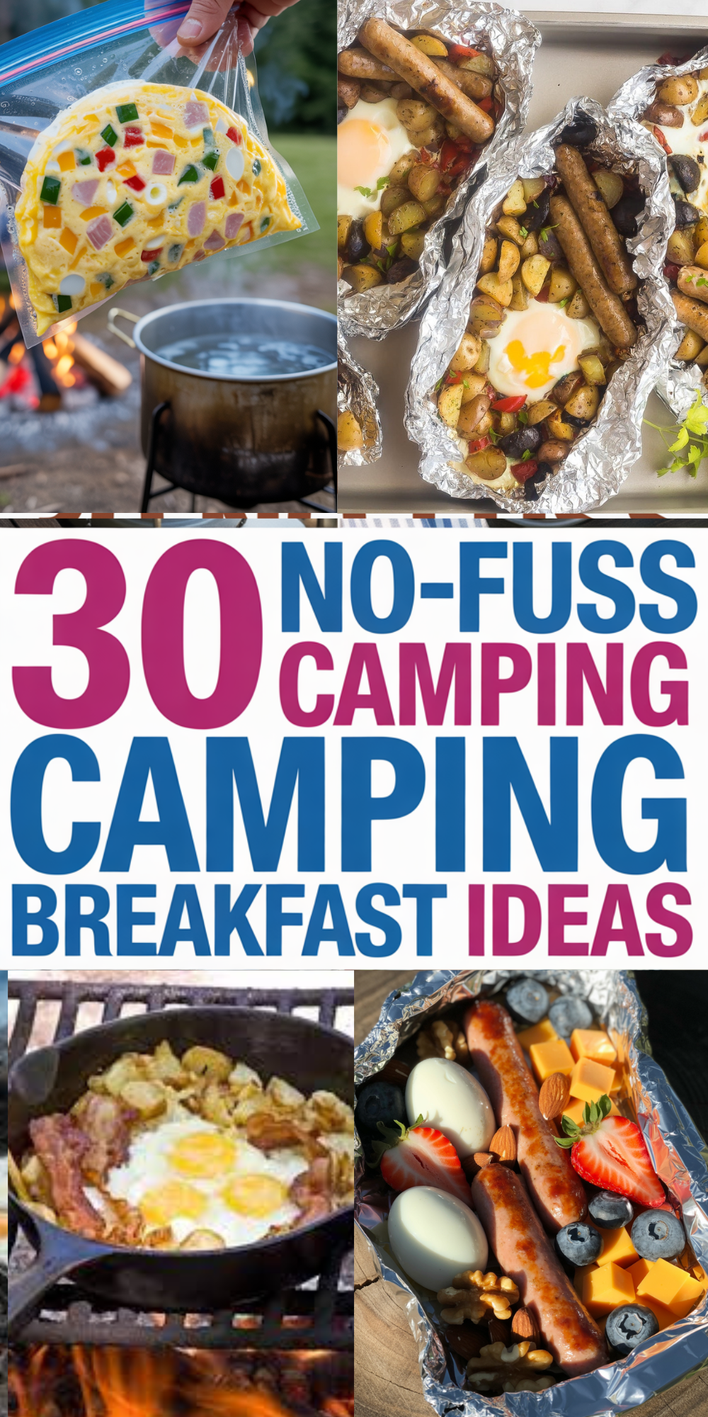 30 Easy Camping Breakfast Ideas for a Crowd (Fun campfire breakfast ...
