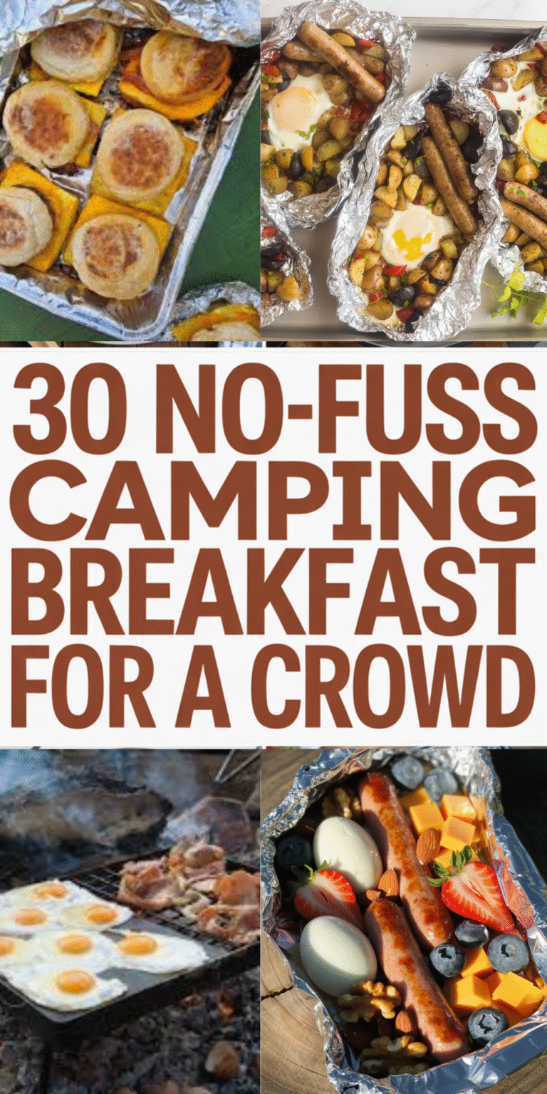 30 Easy Camping Breakfast Ideas for a Crowd (Fun campfire breakfast ...